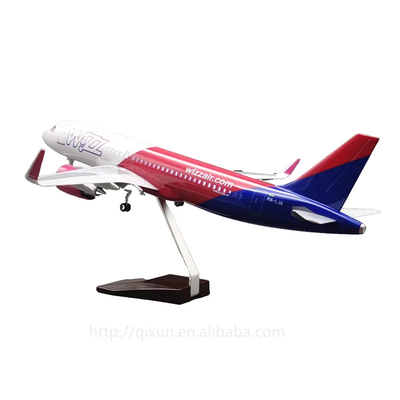 Scale-1-80-47cm-Resin-Model-Decorative-Aircraft-Model-A320-Wizz-Air ...