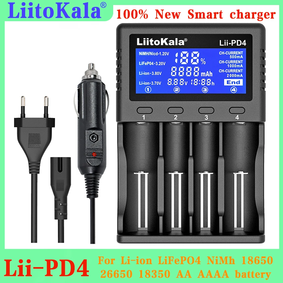 Liitokala-Lii-M4-Lii-402-Lii-PD4-Lii202-Lii-100C-S1-18650-26650-18500 ...