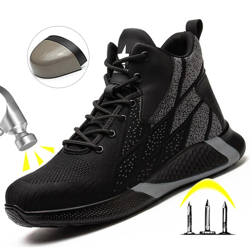 Man-Safety-Boots-High-top-Safety-Shoes-Men-Women-Steel-Toe-Work-Shoes ...
