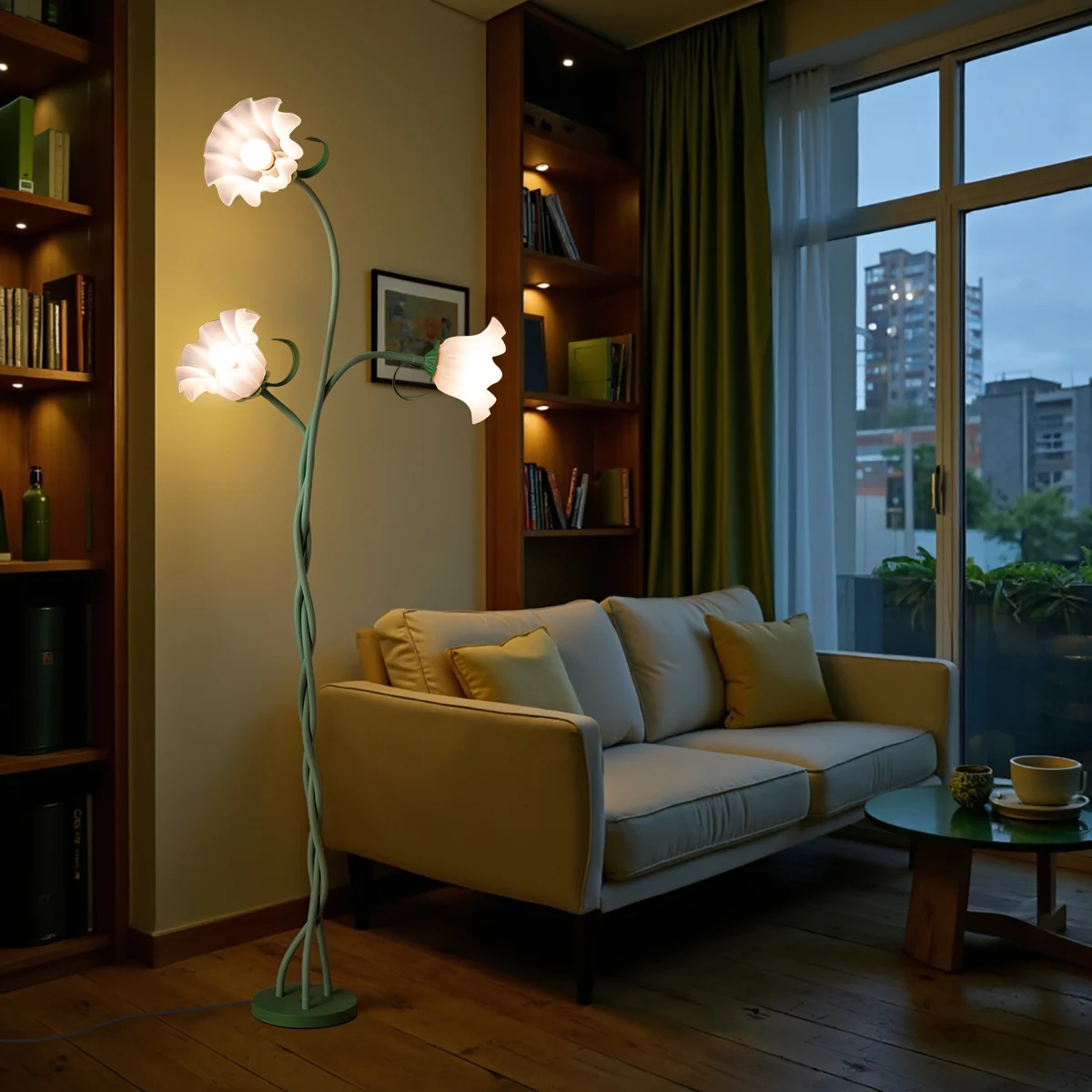 3-Head Flower Floor Lamp – All About Home Needs