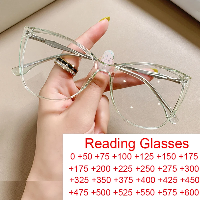 New-Fashion-Green-Reading-Glasses-Luxury-Women-Designer-Anti-Blue-Light ...