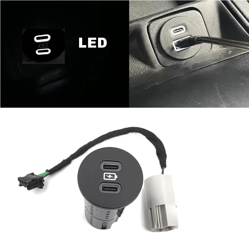 OEM For Ford Focus ESCAPE SE F-150 Explorer Edge Bronco LED Type-C+USB ...