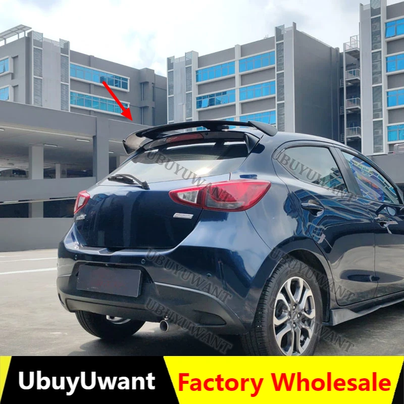 For 2006--2015 Mazda 2 DEMIO Hatchback GEN 3 4 ABS Spoiler Car Tail ...