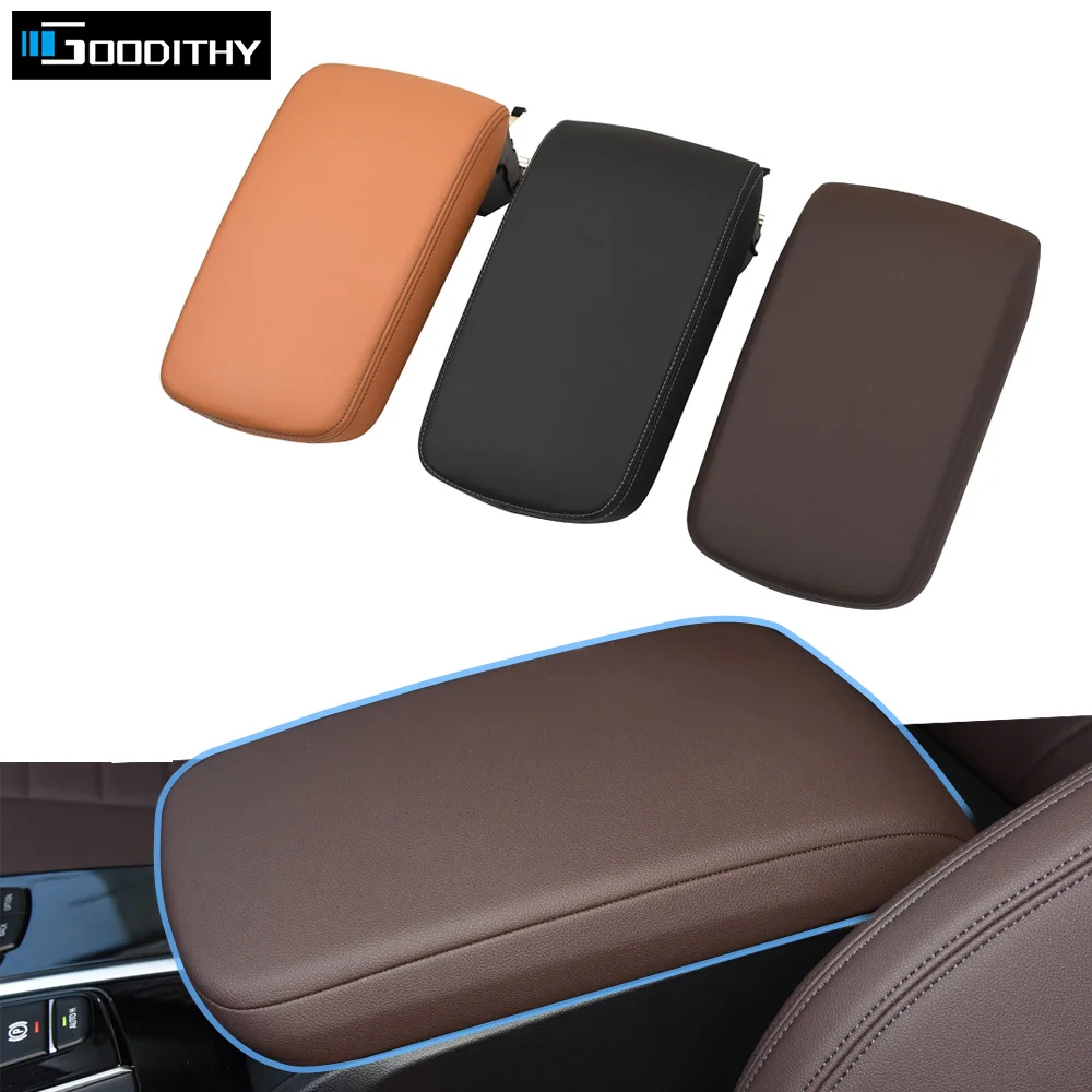 LHD RHD Front Center Console Leather Armrest Lid Box Cover Panel ...