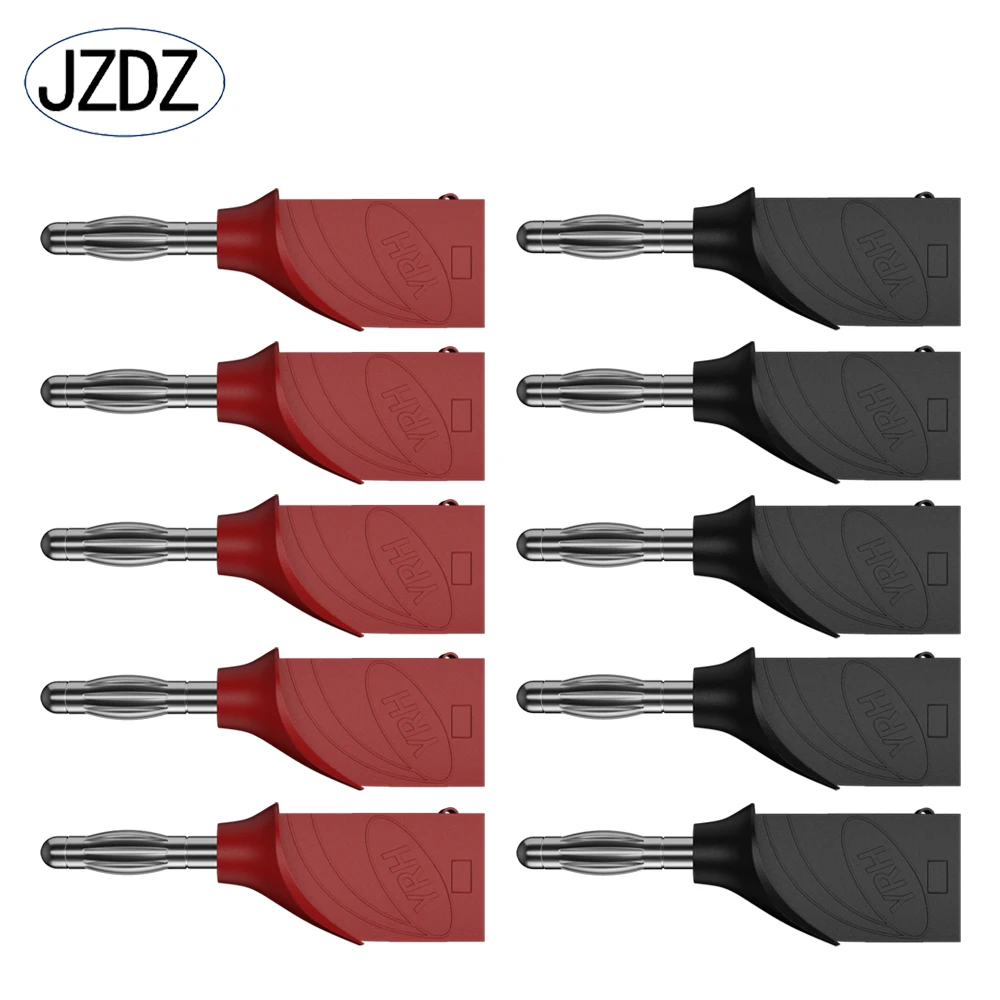 JZDZ10PCS-4MM-Stackable-Banana-Plug-Copper-Nickel-Plated-Soldering ...