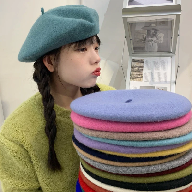 Boina-de-lana-estilo-artista-franc-s-para-mujer-gorro-c-lido-boina-Lisa ...