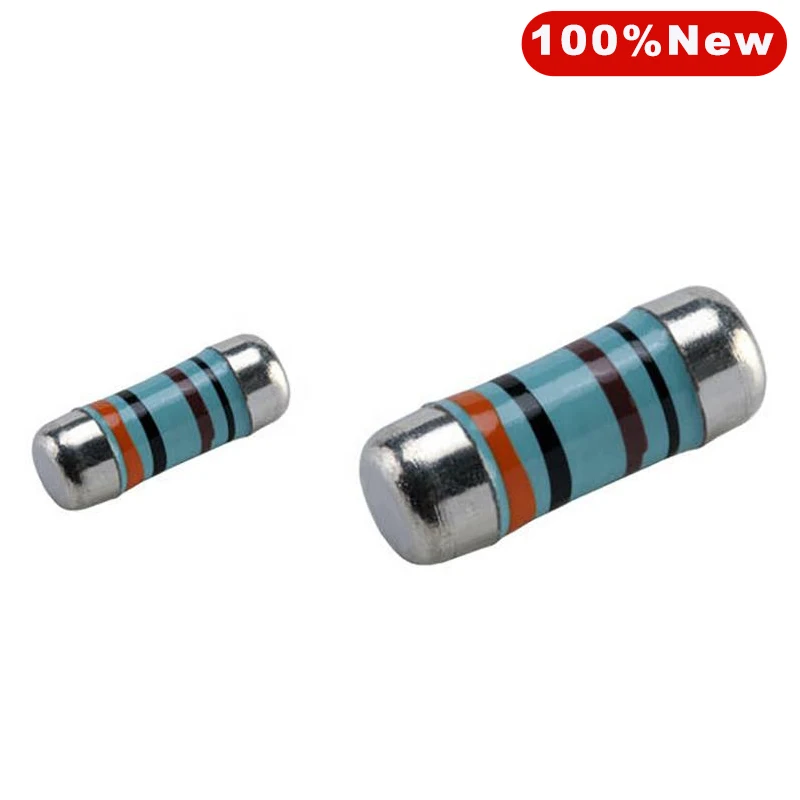 50pcs 0207 SMD Metal Film Precision Resistor 1% 0.5W 39R 43R 47R 51R ...