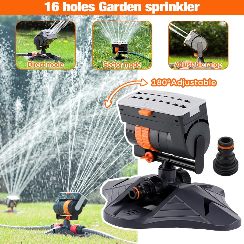Swing-Garden-Sprinkler-180-Angle-Adjustable-Lawn-Park-Irrigation-Water ...