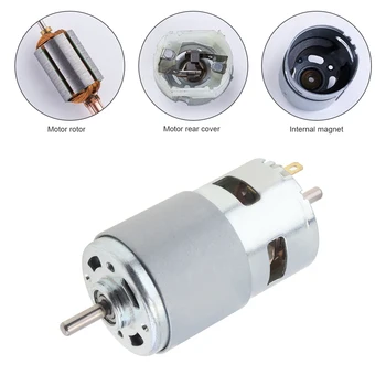 795 DC Motor 12V 24V Double Output Shaft Micro Motor with Double Ball ...