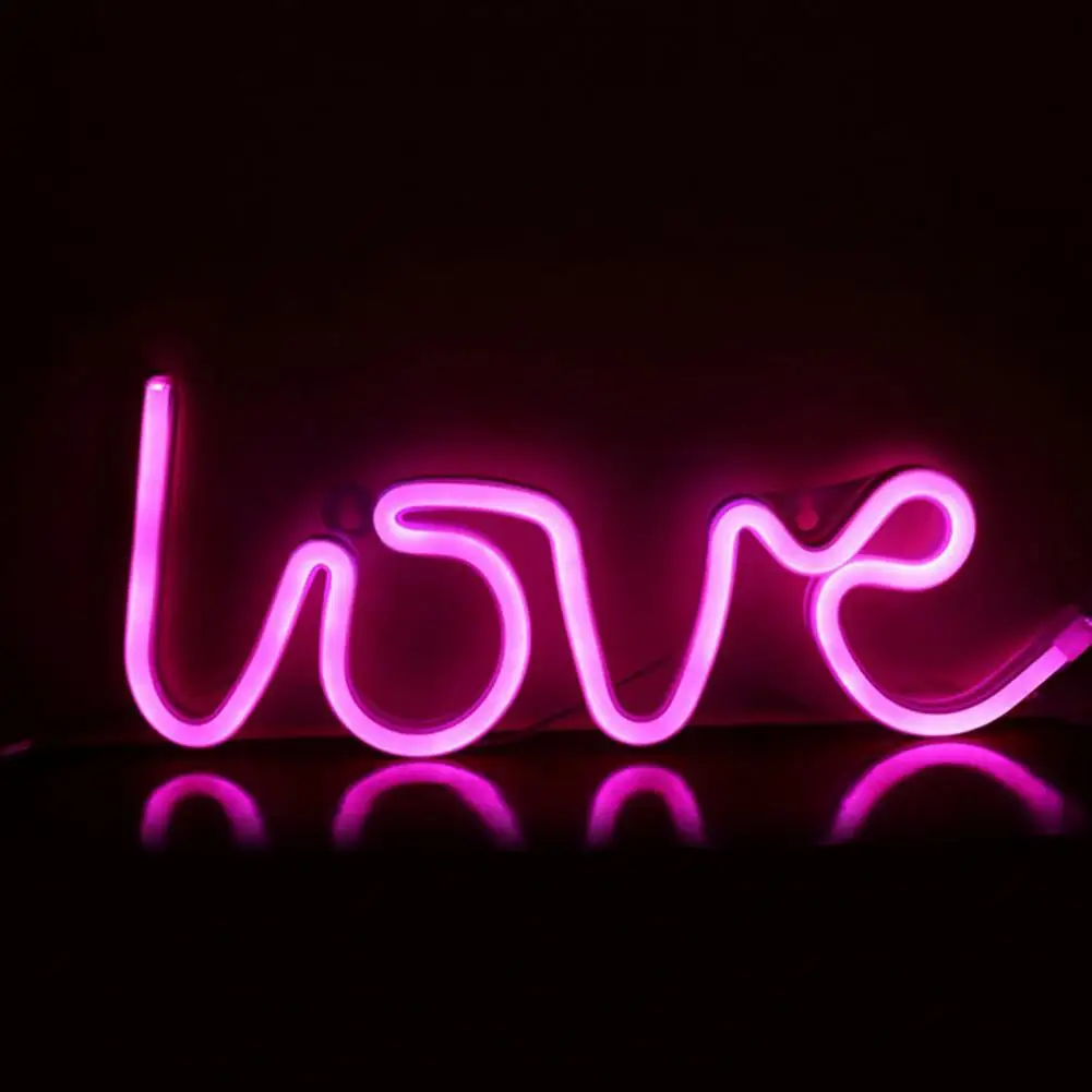 Great-Neon-Lamp-Exquisite-Not-Dazzling-Adorable-Appearance-Love-Shape ...