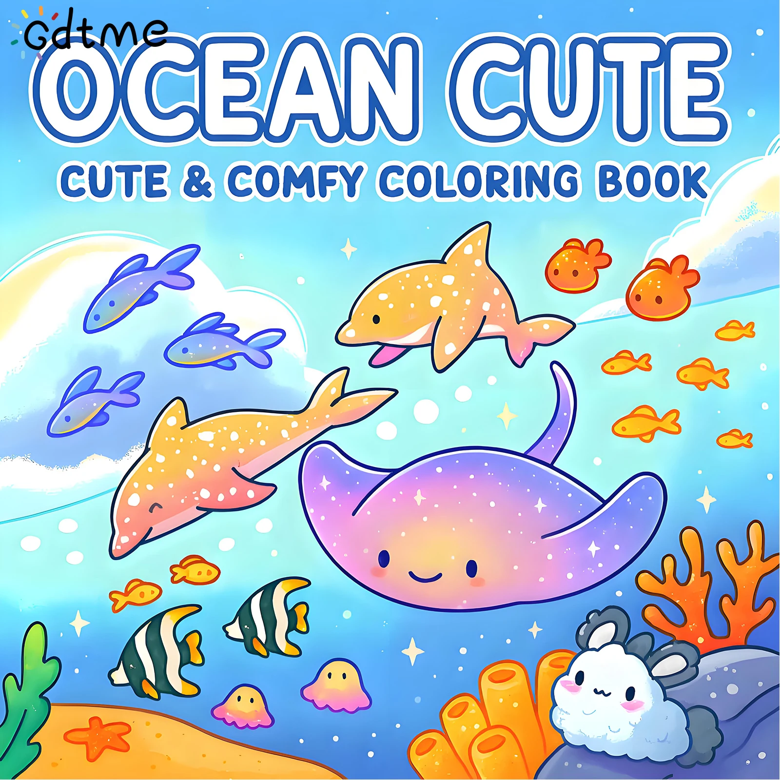OCEAN CUTE Bold-easy Patterns Coloring Book for Adults Cute Drawing ...