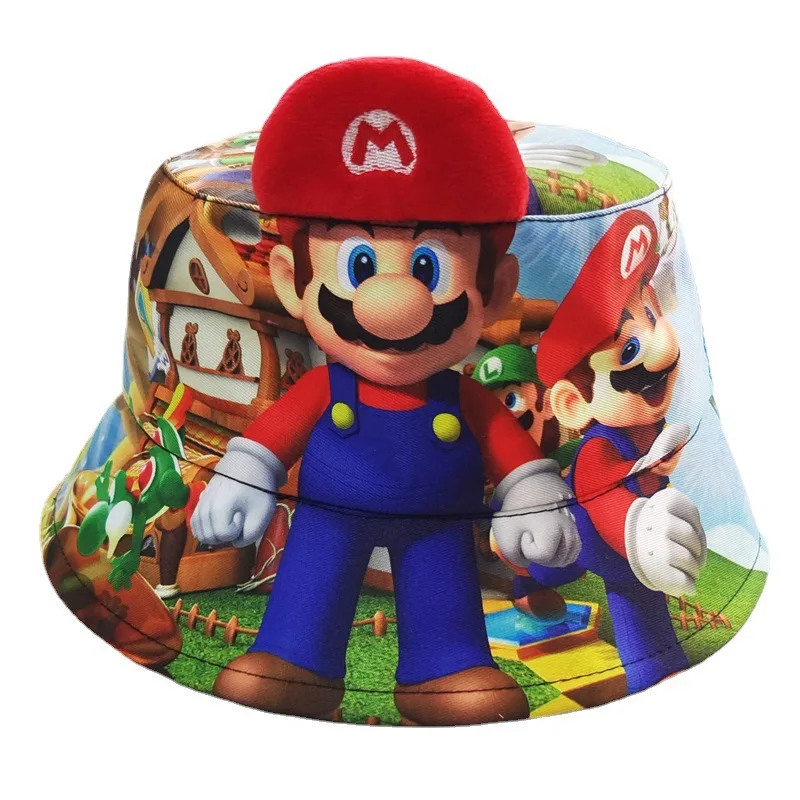 3-14-year-old-children-super-Mary-Bucket-hat-cartoon-Mario-brothers ...