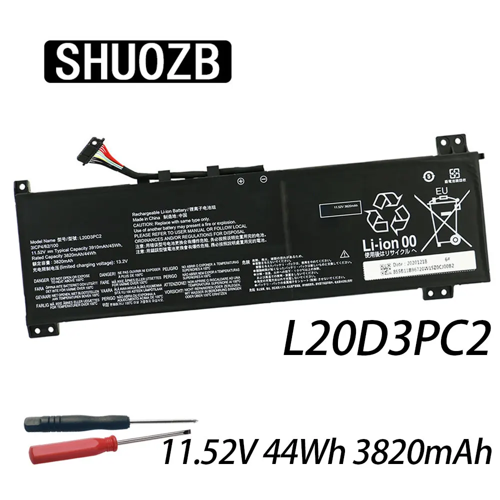 L20L3PC2-Laptop-Battery-For-Lenovo-IdeaPad-Gaming-3-15ACH6-15IHU6-L360 ...