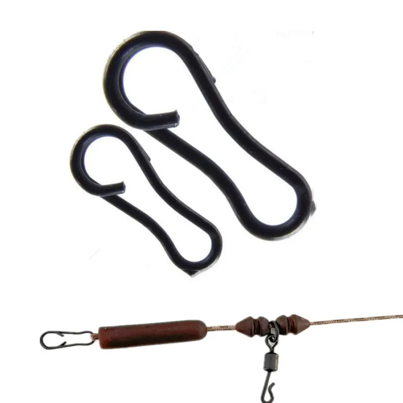50pcs-Carp-Fishing-Multi-Clips-Quick-Change-Connector-Matte-Black-Easy ...