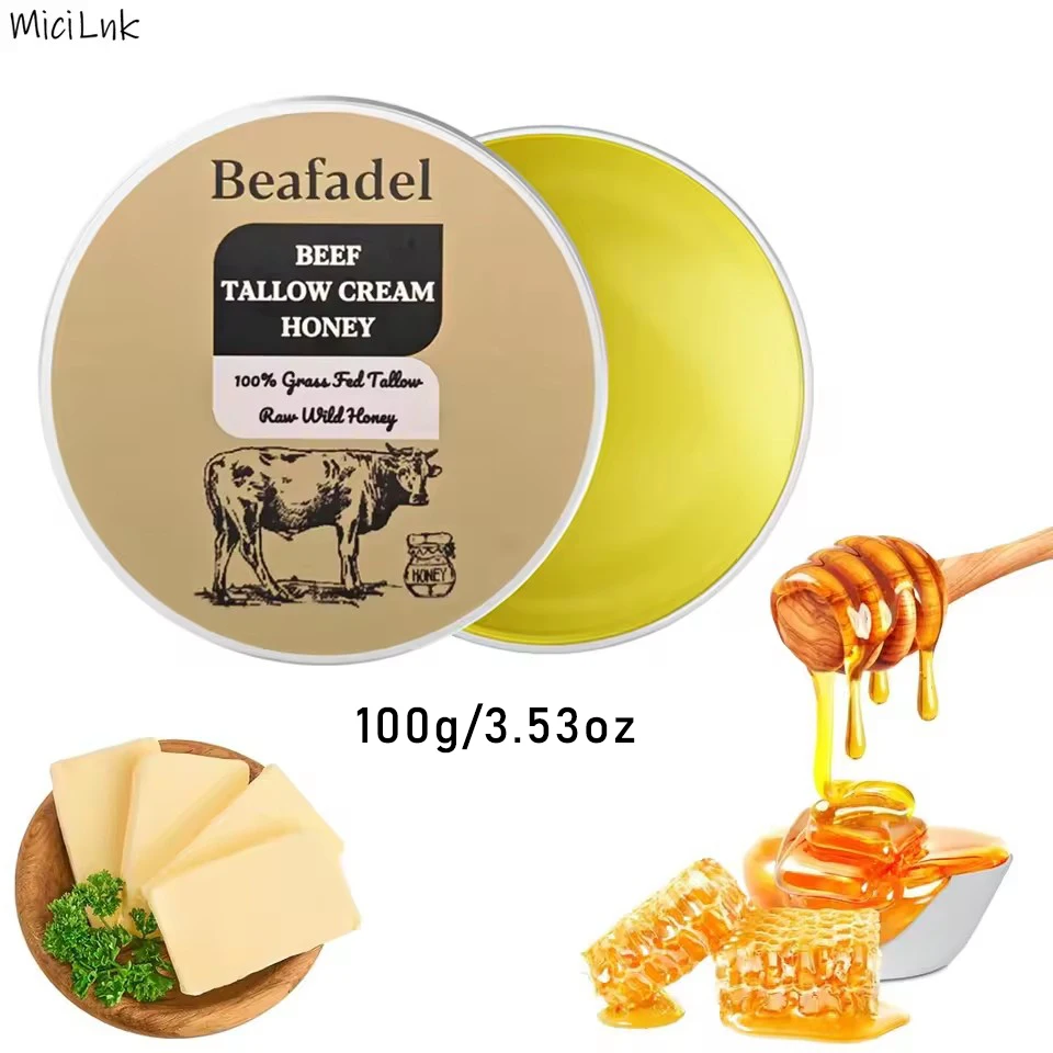 Beef Tallow Face Moisturizer Whipped Beef Tallow & Honey Balm Face ...