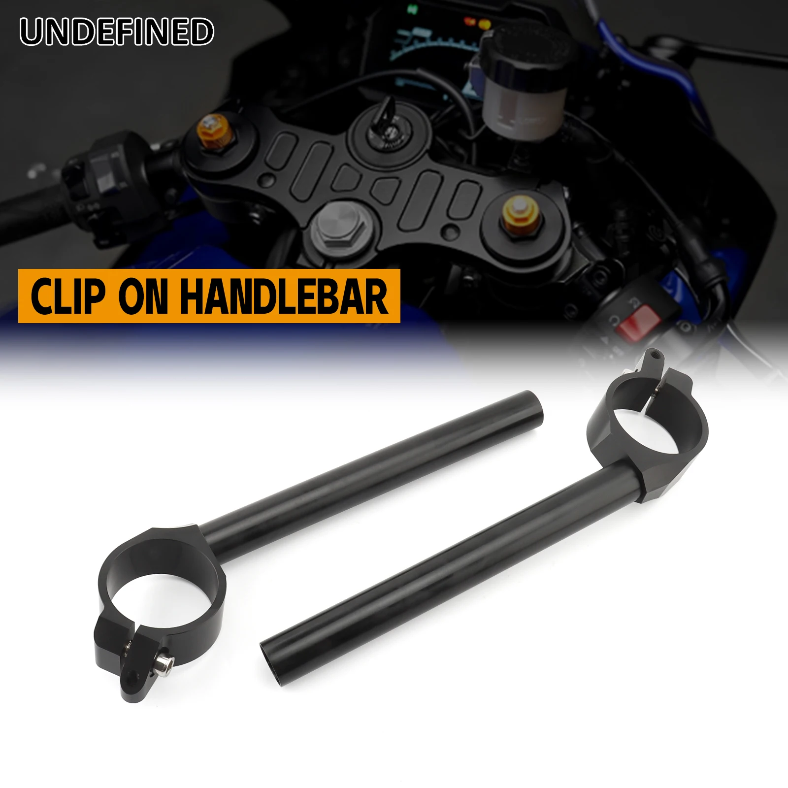 Motorcycle-CNC-50MM-Clip-on-Handle-Bars-Handlebars-For-Yamaha-YZF-600 ...
