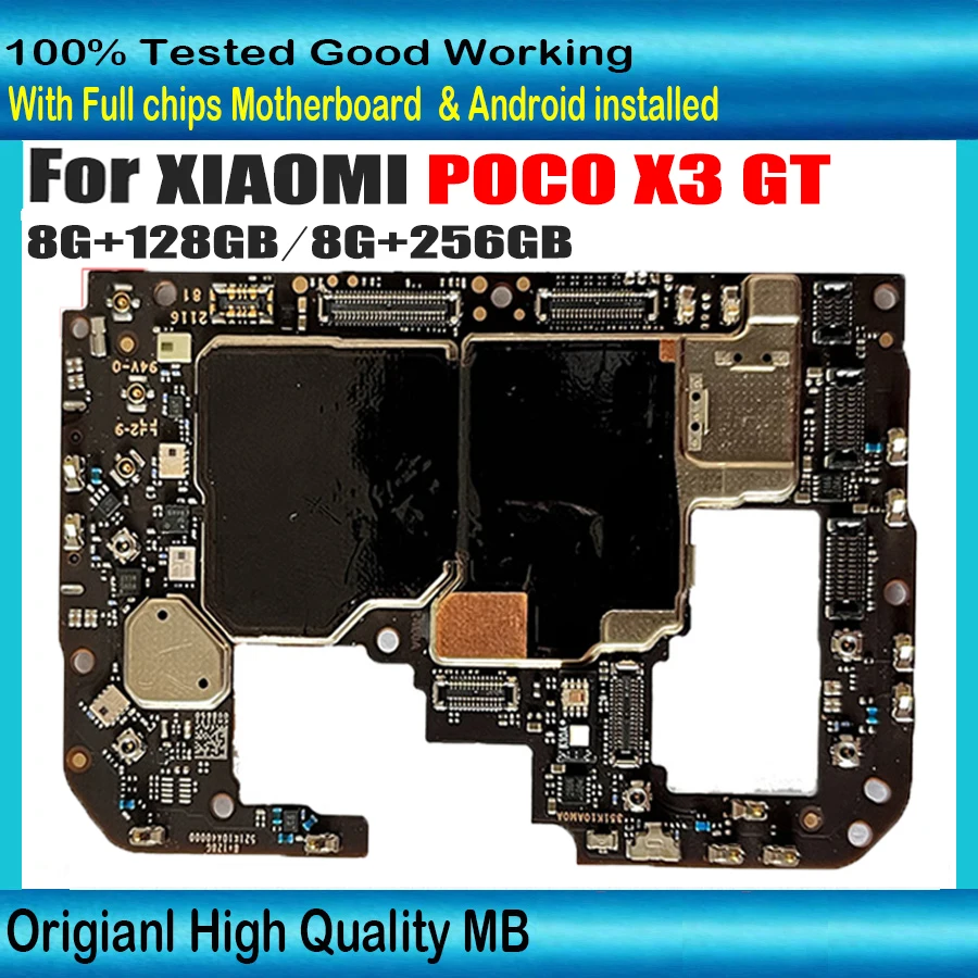 Full Working Unlocked Main Mobile Board Mainboard For Xiaomi Poco X3 GT ...