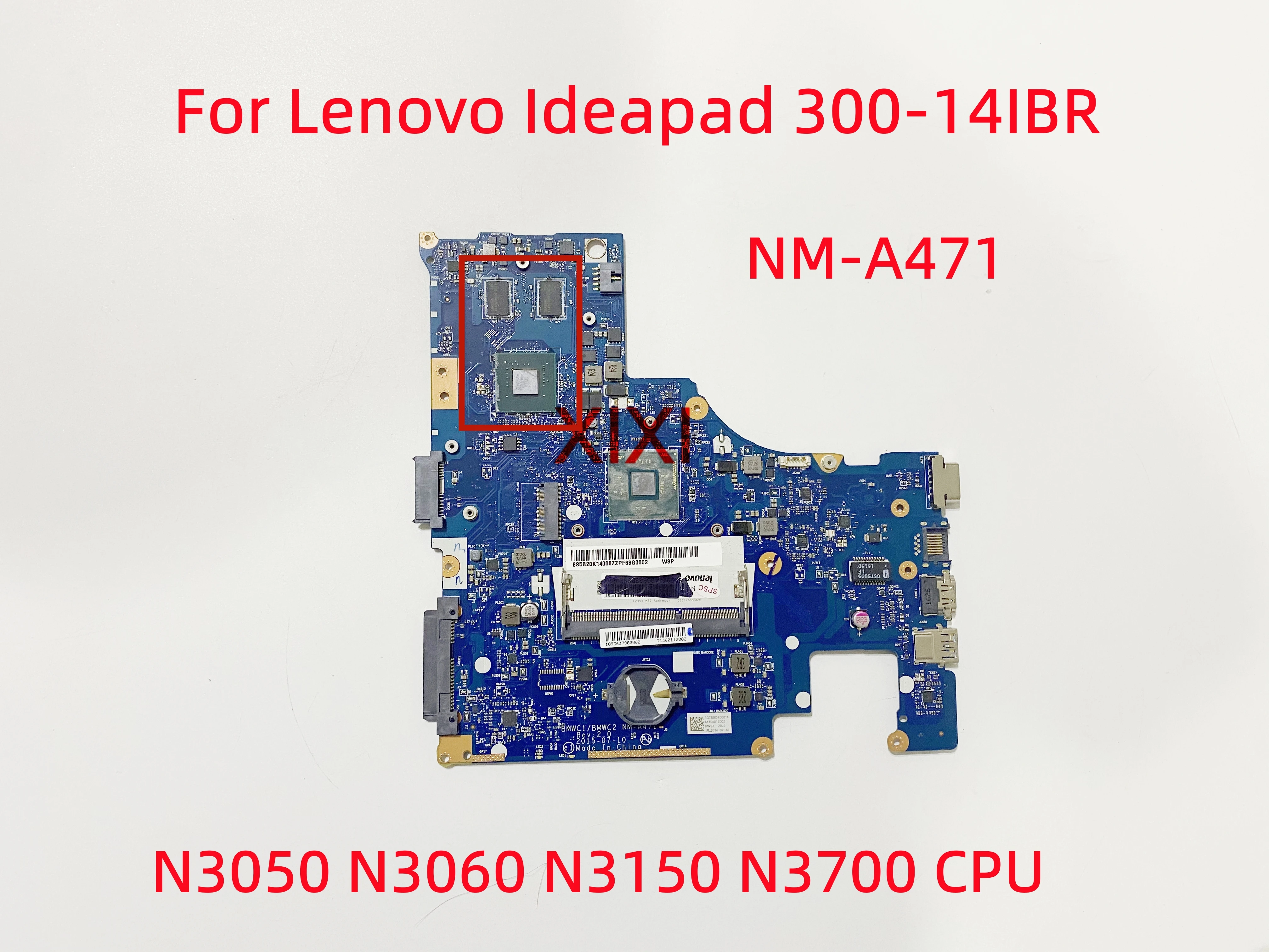BMWC1/BMWC2 NM A471 For Lenovo Ideapad 300 14IBR Lapptop Motherboard ...