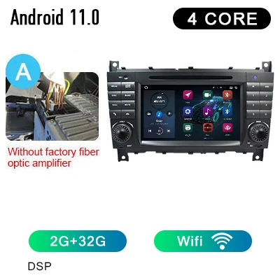 Wondefoo 2 din Car radio android 11 stereo screen For Mercedes Benz ...
