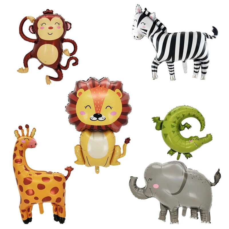 Large-Animal-Foil-Balloons-Monkey-Lion-Zebra-Elephant-Giraffe-Crocodile ...