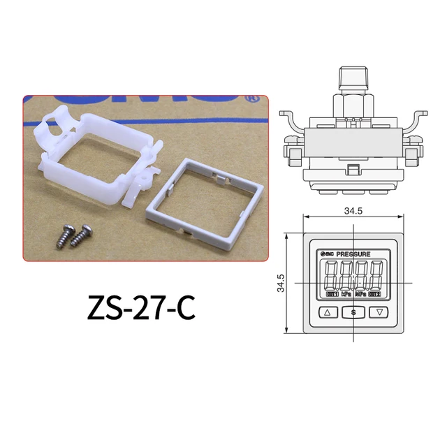 SMC Type ZSE / ISE30A / AF Pneumatic High-Precision Digital Display Pressure Electronic Switch ...