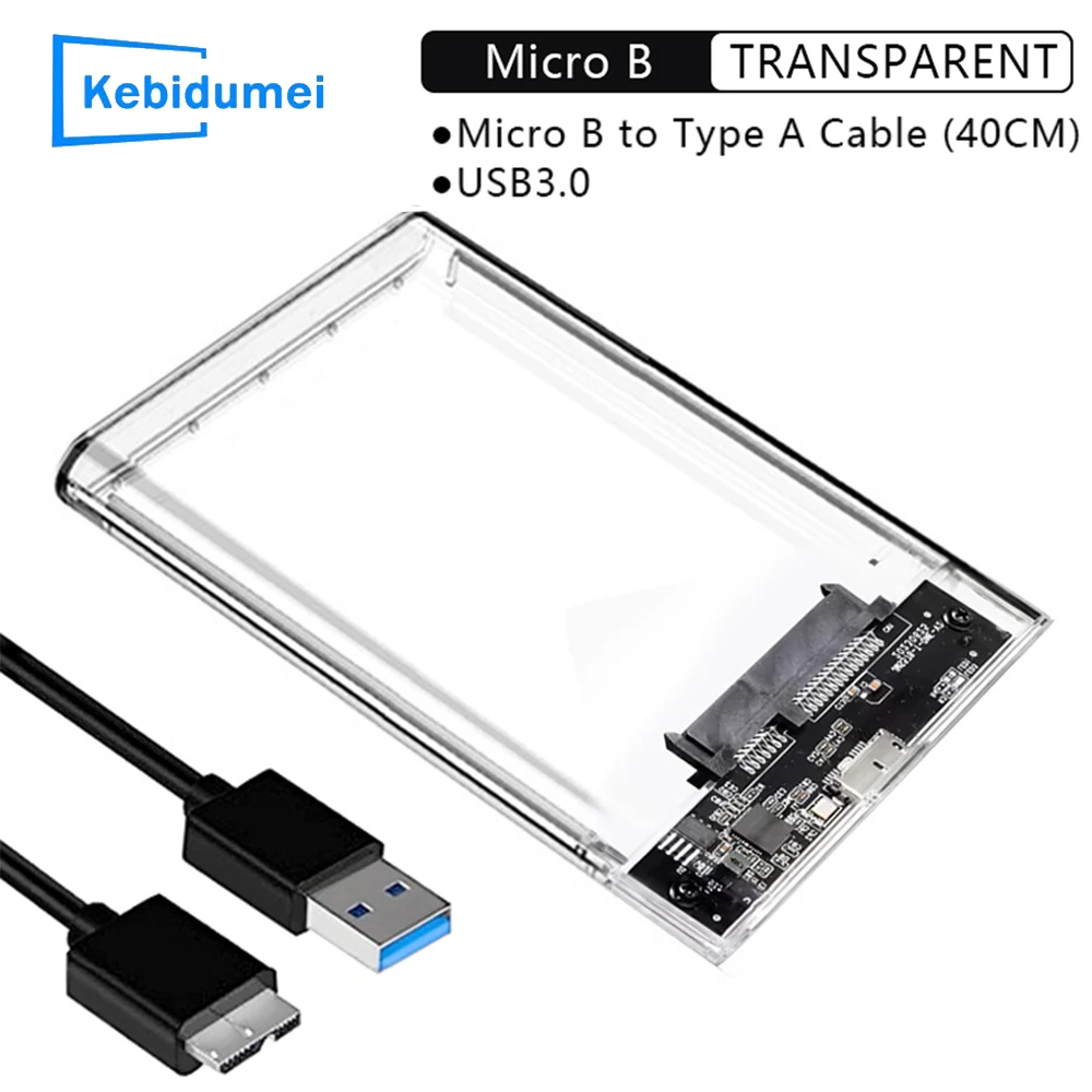 Transparent-HDD-SSD-Enclosure-2-5-inch-USB-3-0-HDD-Case-USB-to-SATA ...