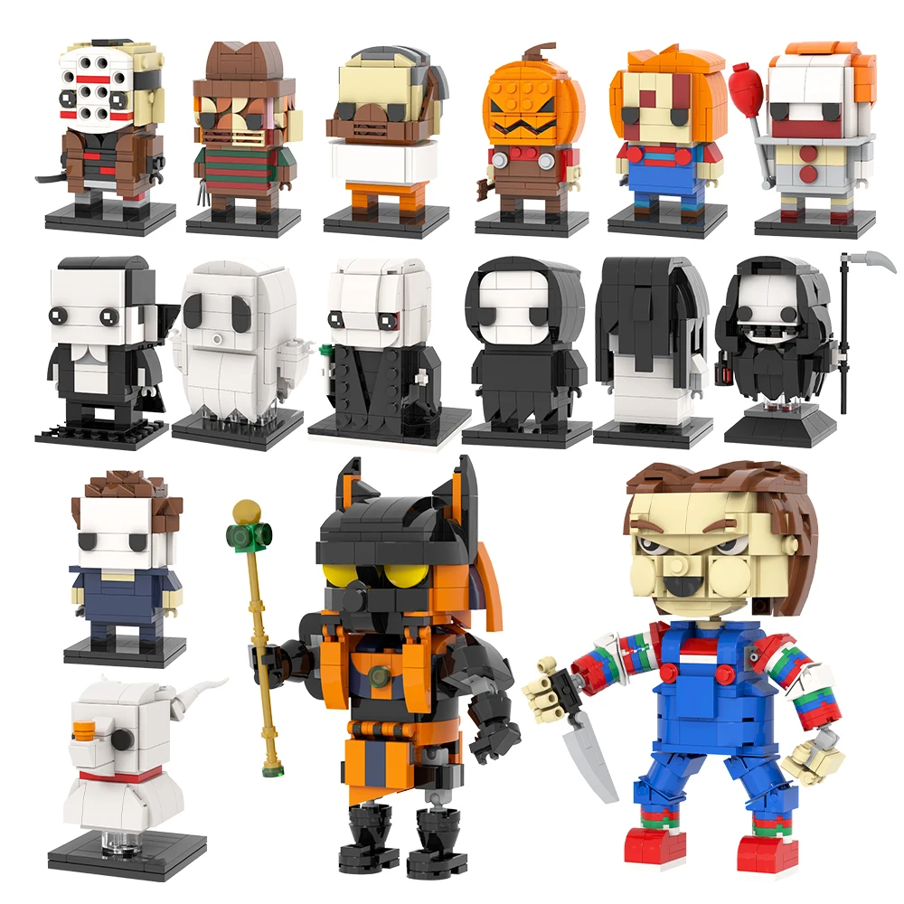 MOC Horror Movie Figure Brick Ring Death Pumpkin Killer Compatible ...