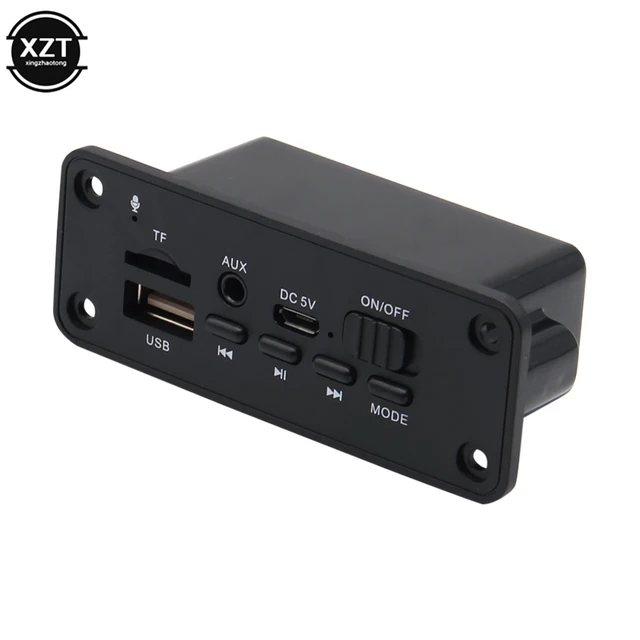 XZT DC 5V-12V Bluetooth MP3 WMA Decoder Board Audio Module USB TF Radio ...