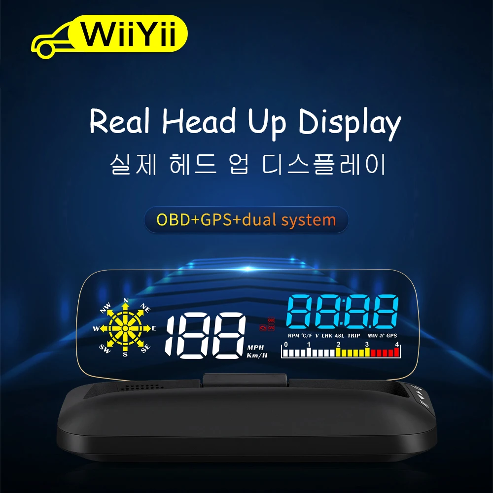 WiiYii-New-C5-OBD2-GPS-Head-Up-Display-Speedometer-HUD-Car-Windscreen ...
