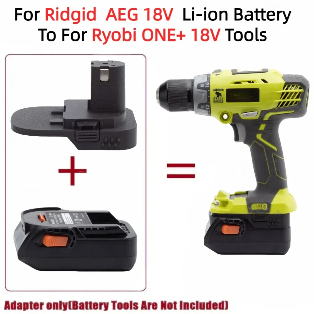 Adapter-Converter-for-Ridgid-AEG-18V-Li-ion-Battery-TO-Ryobi-ONE-18V ...