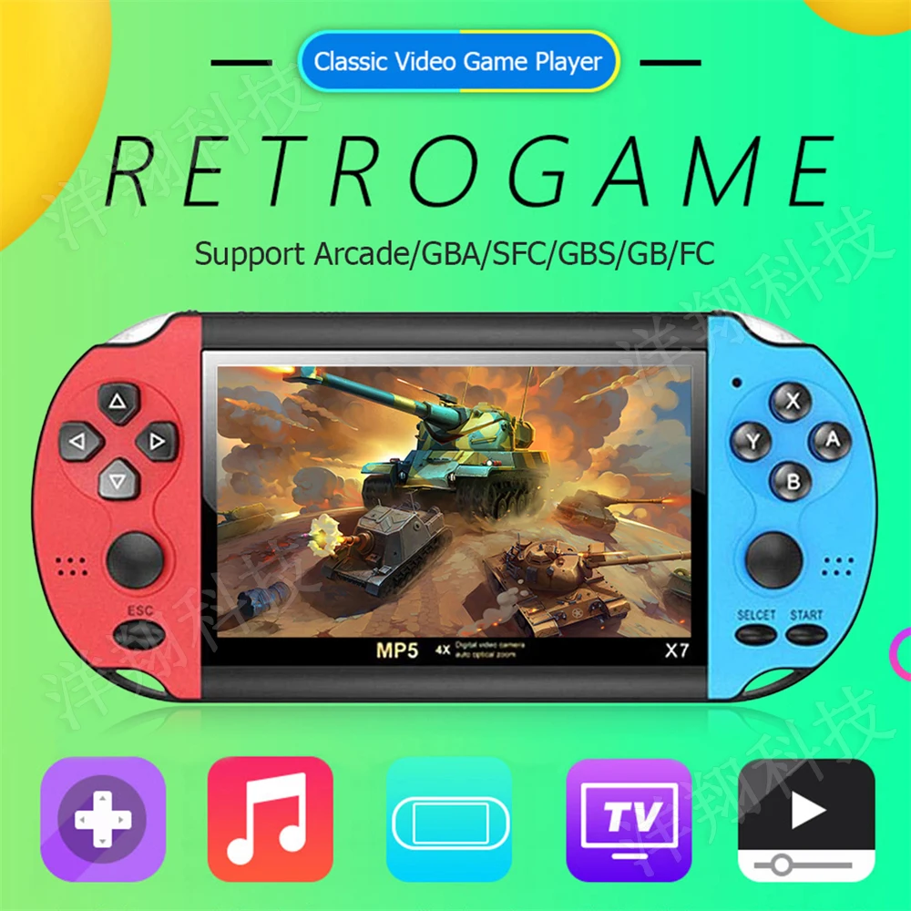 X7-X7-Plus-4-3-5-1-Inch-Handheld-Game-Console-Built-in-10000-Games ...
