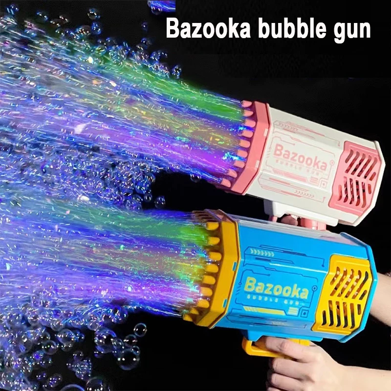 40Holes-Electric-Bubble-Gun-Automatic-Gatling-Bazooka-Bubble-Machine-With-Light-Children-Outdoor ...