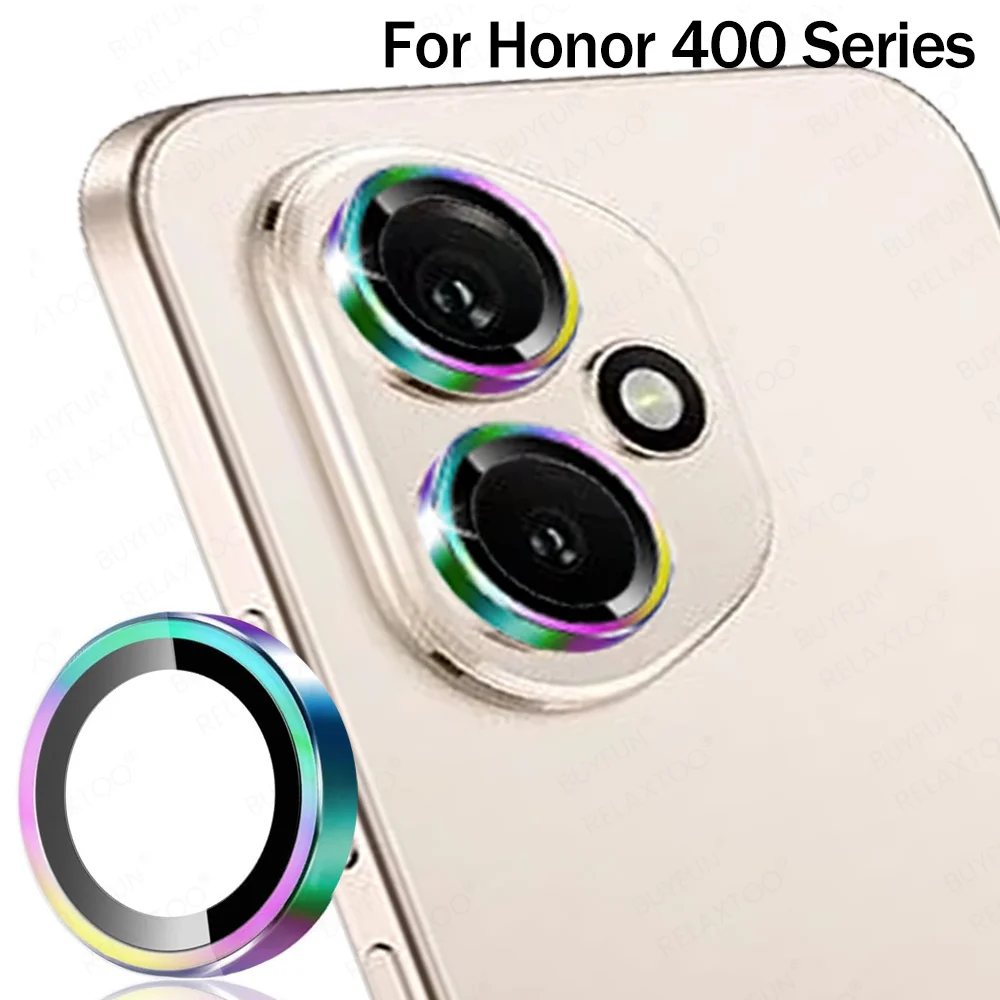 3D Metal Lens Protector Glass For Honor 400 5G Camera Lens Ring ...