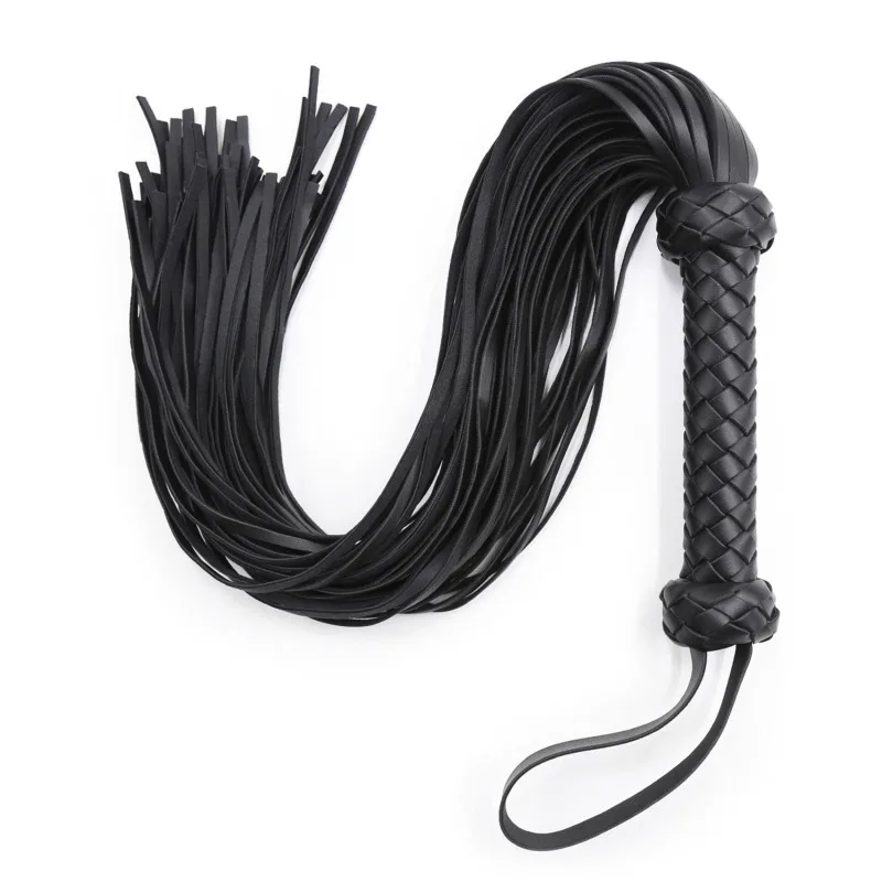Genuine-Leather-Tassel-Horse-Whip-With-Handle-Flogger-Equestrian-Whips ...