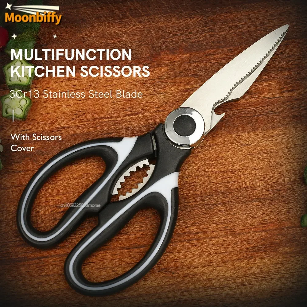 Multifunctional-Kitchen-Scissors-Plastic-Handle-Stainless-Steel ...