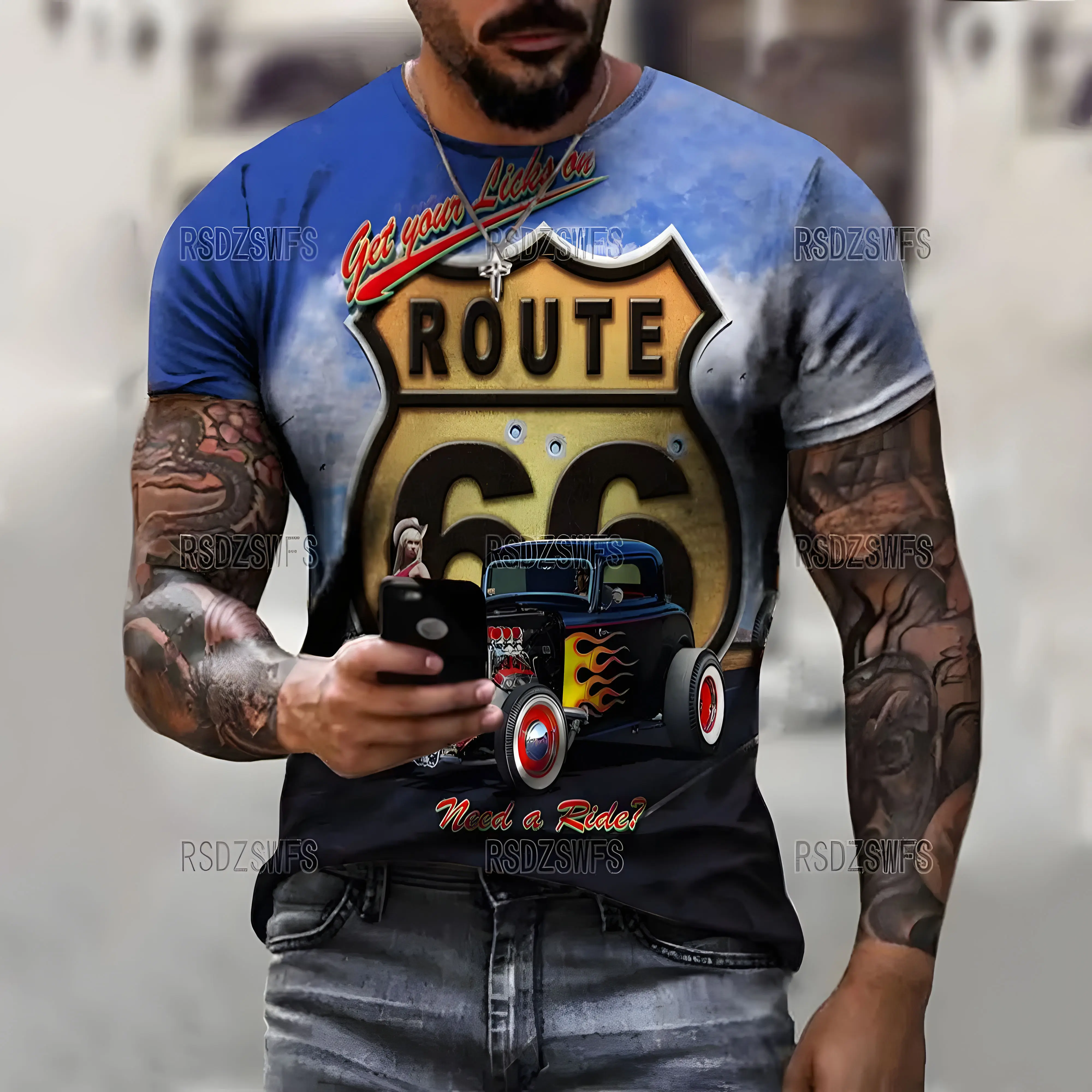New-Men-s-Clothing-3d-Print-Number-66-American-Style-Men-s-Fitness-T ...