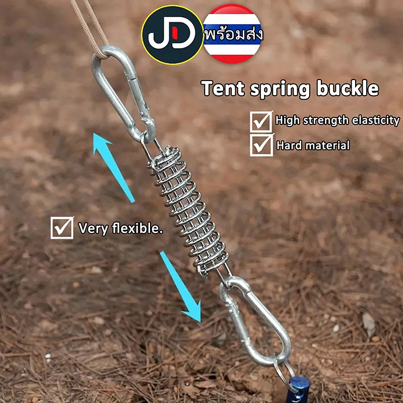 Portable-Stainless-Steel-Tent-Tension-Spring-Buckle-Canopy-Awning-Rope ...