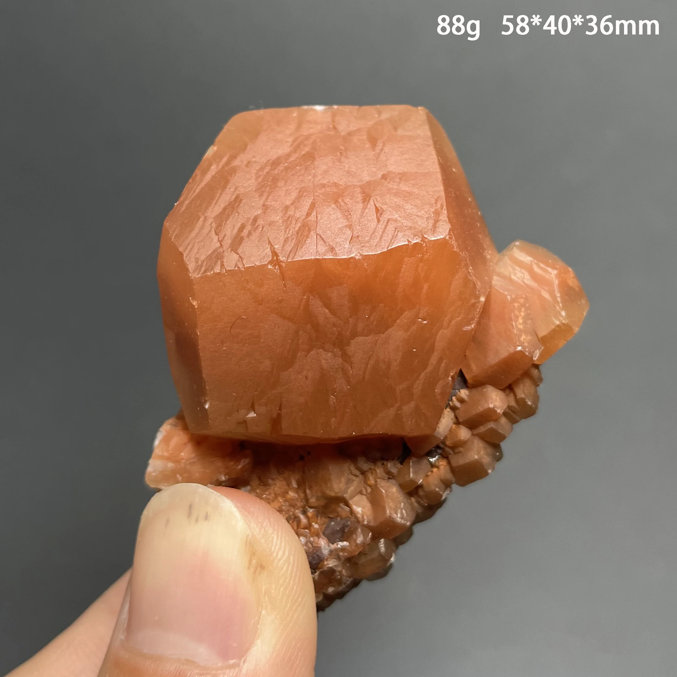 Natural Raw Stone Red Calcite Crystal Quartz Mineral Specimen Rock Home ...