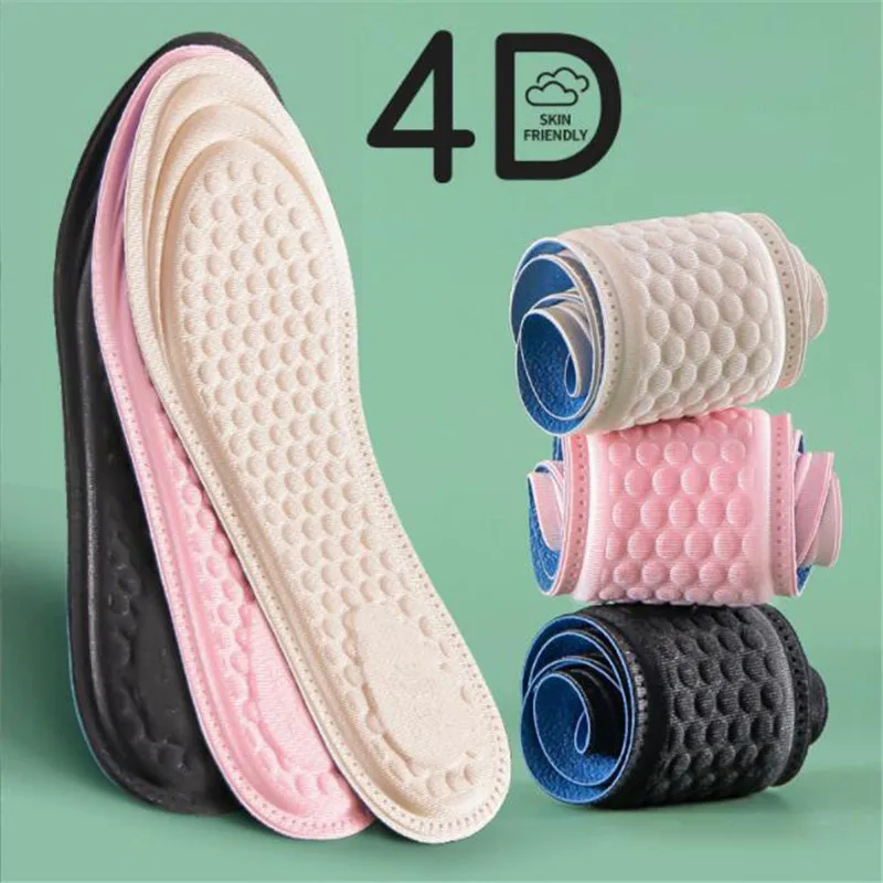 Memory Foam Heightening Insoles | Memory Foam Massage Insoles - Arch ...