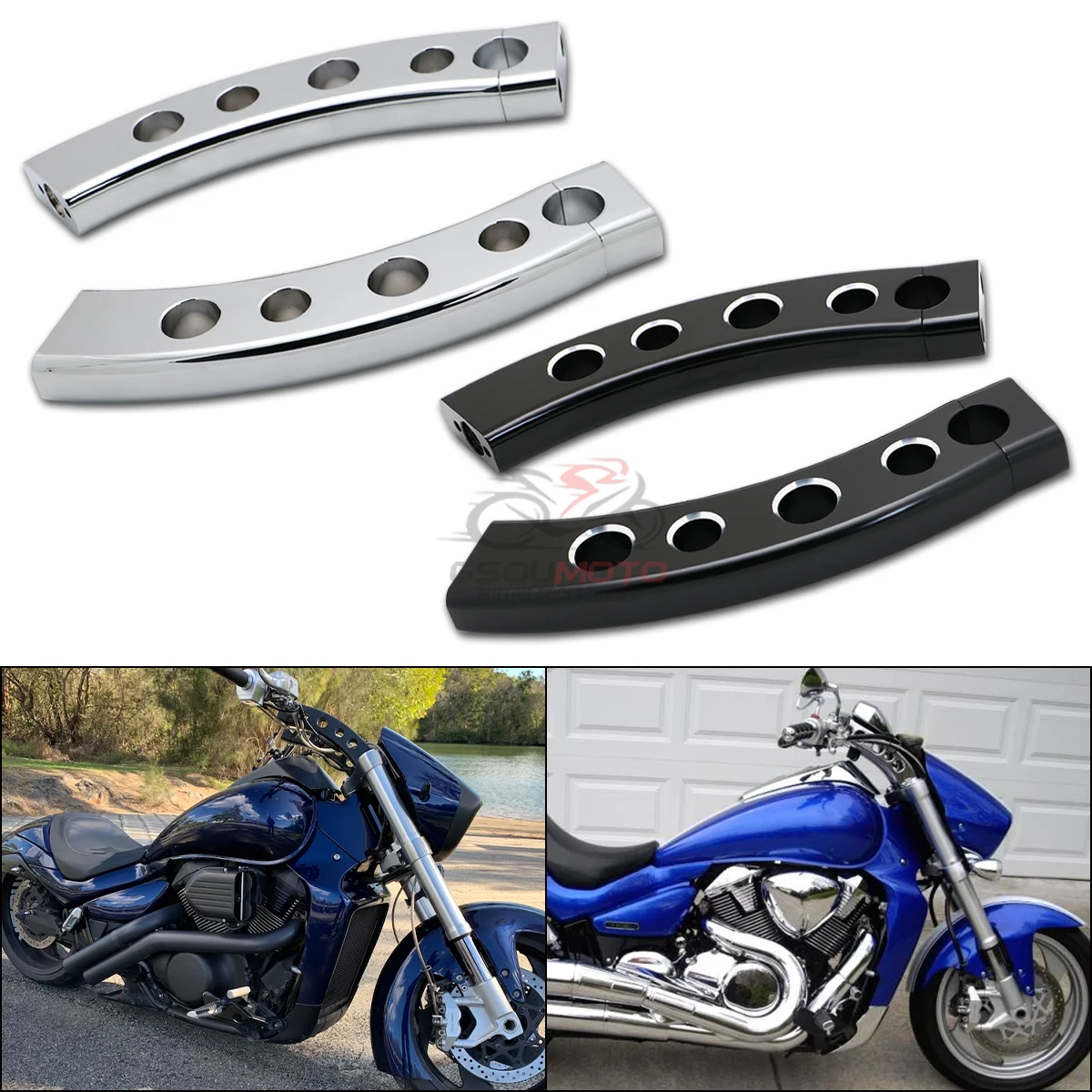 31mm-Diameter-Boulevard-M109R-Pullback-Handlebar-Risers-For-Suzuki ...