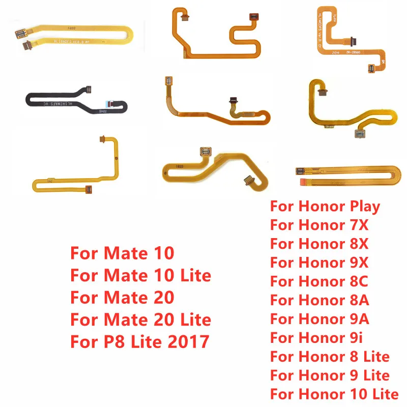 Home-Button-Fingerprint-Scanner-Sensor-Ribbon-Flex-Cable-For-Huawei ...