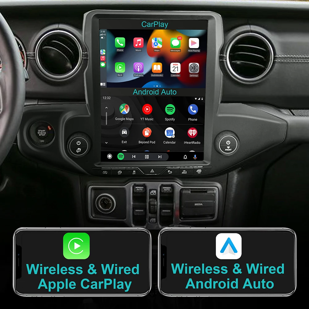 Car Radio For Jeep Wrangler Jl Gladiator 2018 2019 2020