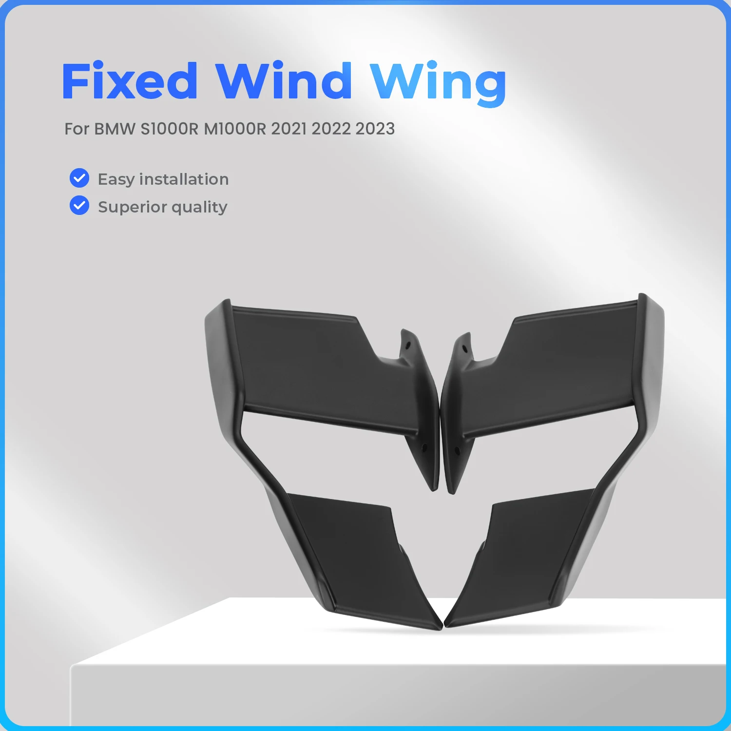 Motorcycle-Front-Fairing-Winglets-Side-Winglet-Aerodynamic-Wing-Kit ...