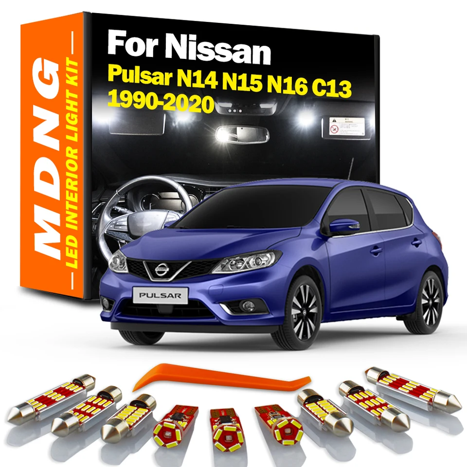 Car Led Lights USB Blue LED Dash Light Kit For Nissan Pulsar N15 ...