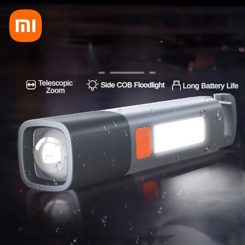 Xiaomi-USB-Charging-LED-Flashlight-3-Modes-Portable-Strong-Light-Zoom ...