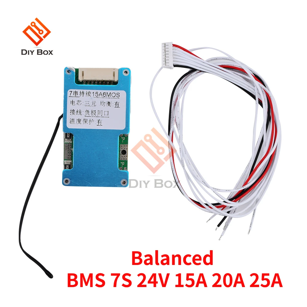 Balanced-BMS-7S-24V-15A-20A-25A-Lithium-18650-Battery-Charge-Board ...