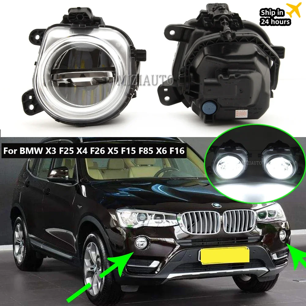 Led Fog Lights For BMW X3 F25 2015-2017 X4 F26 2015-2018 X6 F16 2015 ...