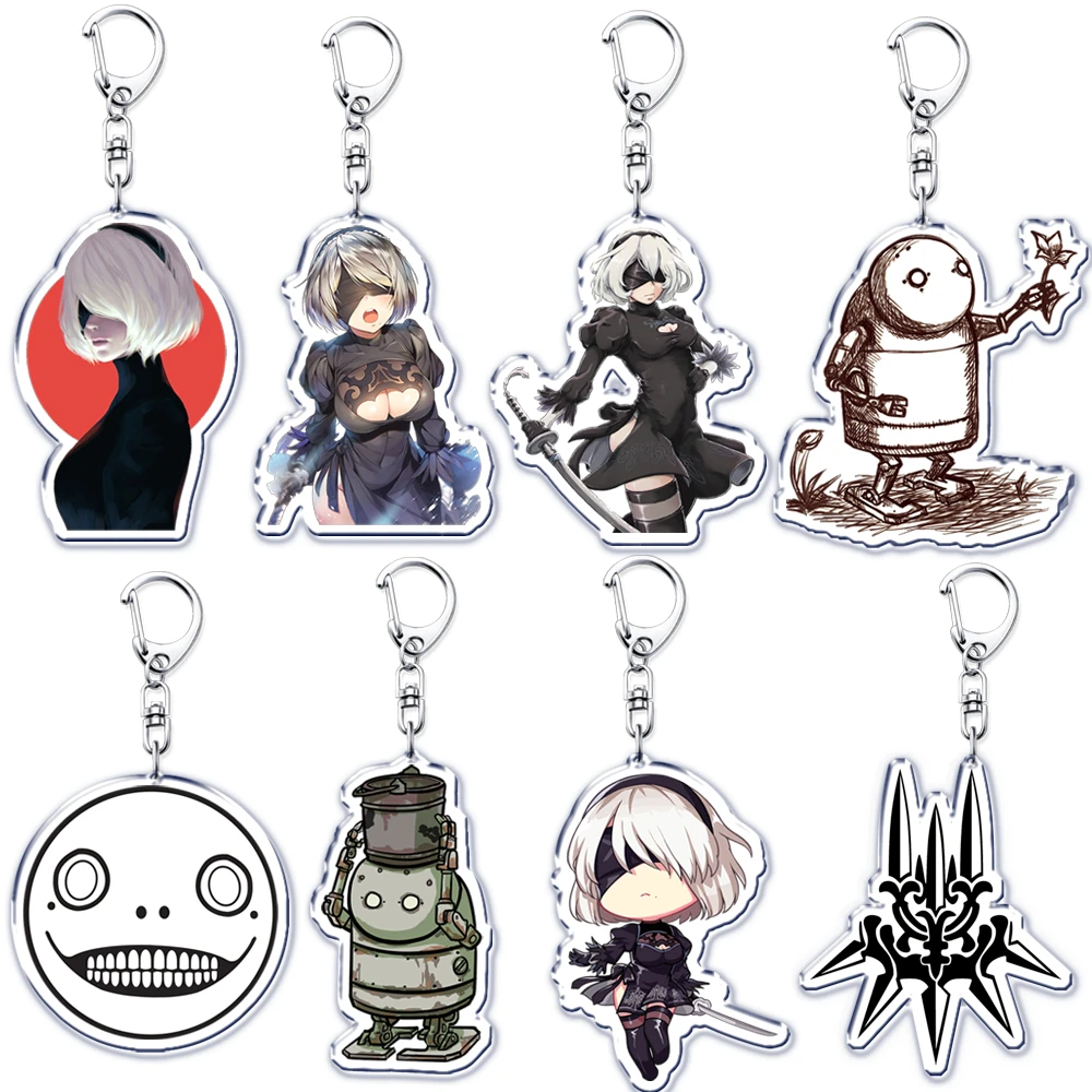 Popular-Game-Nier-Waifu-Girls-Keychain-for-Women-Accessories-Automata ...