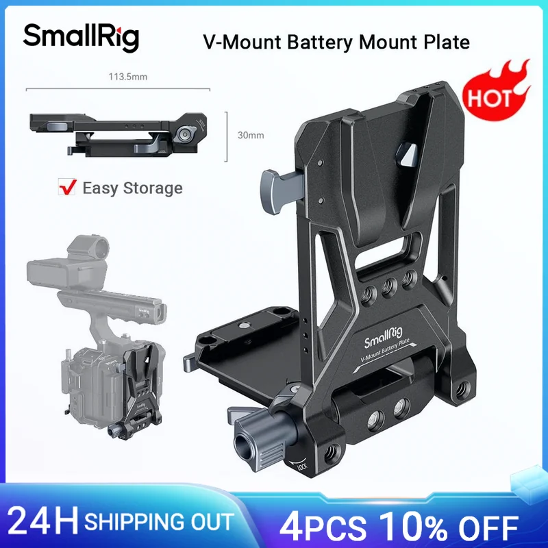 SmallRig-V-Mount-Battery-Plate-V-Lock-Battery-Mounting-Plate-with-1-4 ...