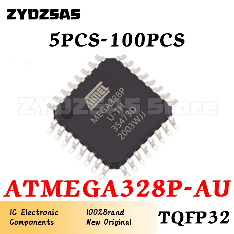 5PCS-100PCS ATMEGA328P-AU ATMEGA328P-A ATMEGA328P ATMEGA328 ATMEGA IC MCU 8BIT 32KB FLASH 32TQFP